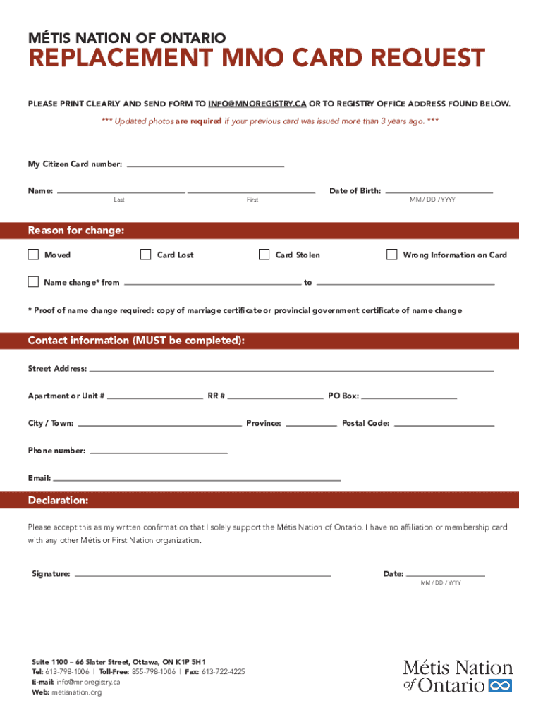 Fillable Online 3.227.160.197CanadaM-tis-Nation-of-OntarioFill - Free fillable Mtis Nation of ...