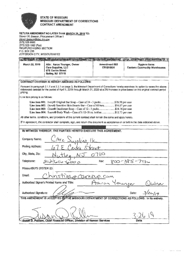 Fillable Online doc.mo.govdivisionshuman-servicesPurchasing ...