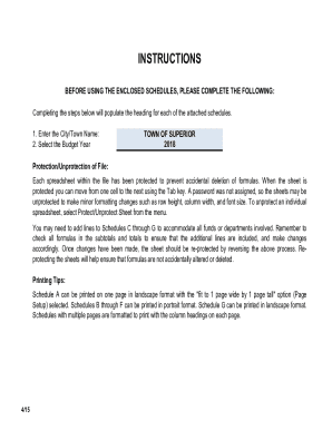 Fillable Online 1-Official City-Town Budget Forms1.xlsx Fax Email Print ...