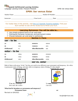 s of estar Doc Template | pdfFiller