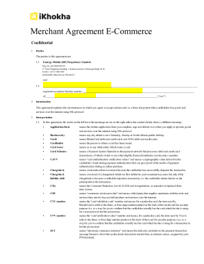 Fillable Online www.lawinsider.comecommerce-merchant-agreementeCommerce ...