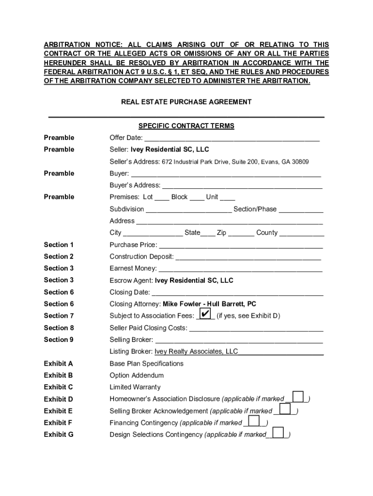 Fillable Online Arbitration Agreement Sample Clauses: 804 Samples - Law ...