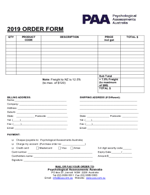 Fillable Online www.aami.orgproductsaami-order-form2019 Order Form ...