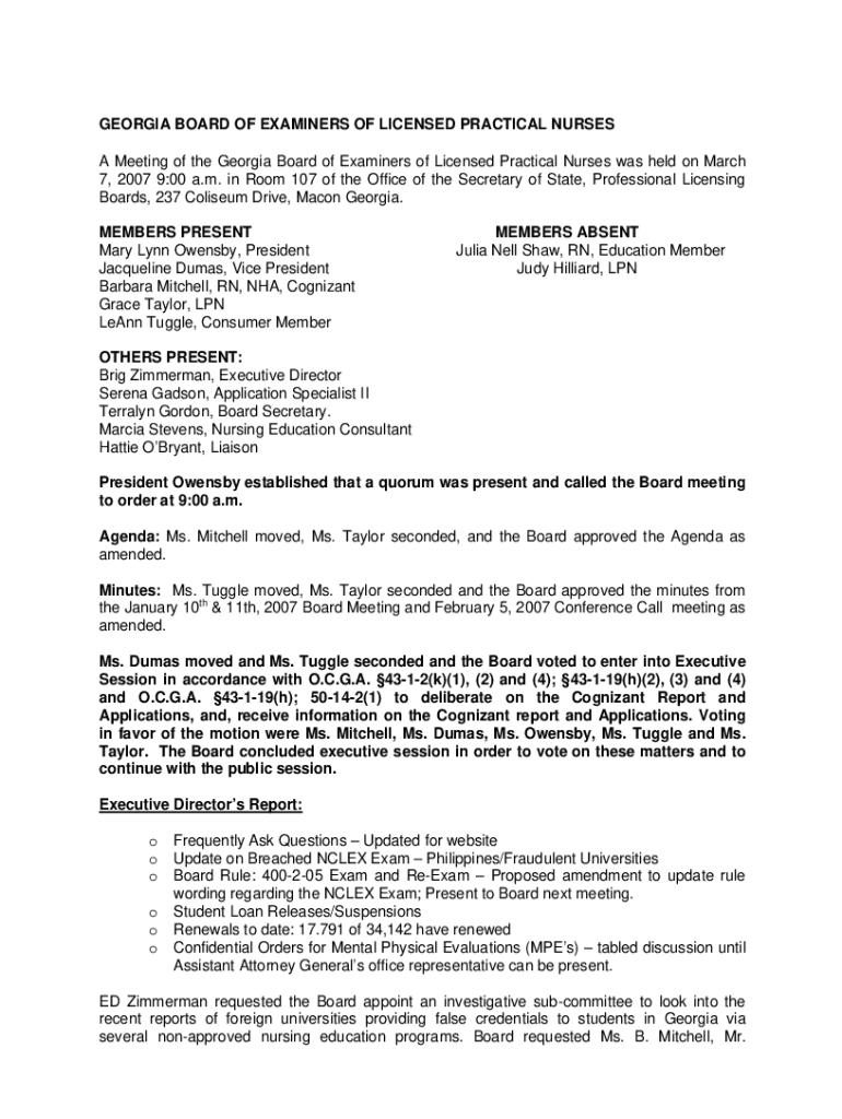 Fillable Online sos ga in Room 107 of the Office of the Secretary of ...