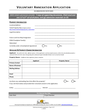 Fillable Online fill.ioAPPLICATION-FOR-VOLUNTARY-ANNEXATION-IFill - Free fillable APPLICATION ...