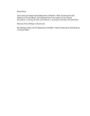 Fillable Online Patient Form I have read and understood the Department ...