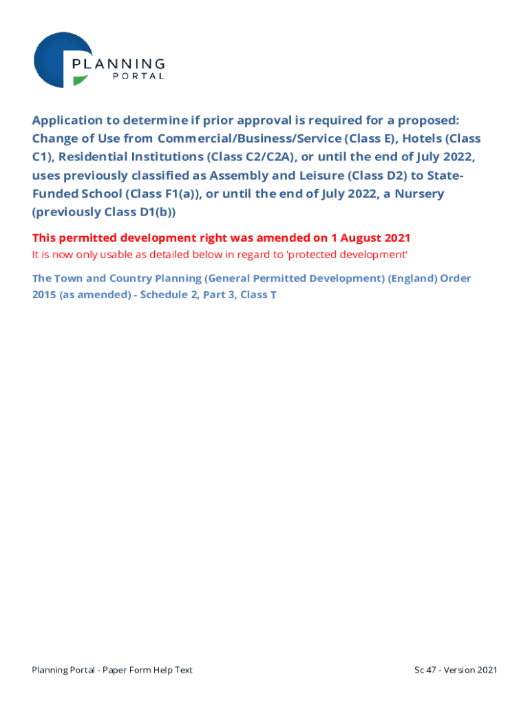 Fillable Online Application to determine if prior approval is required ...