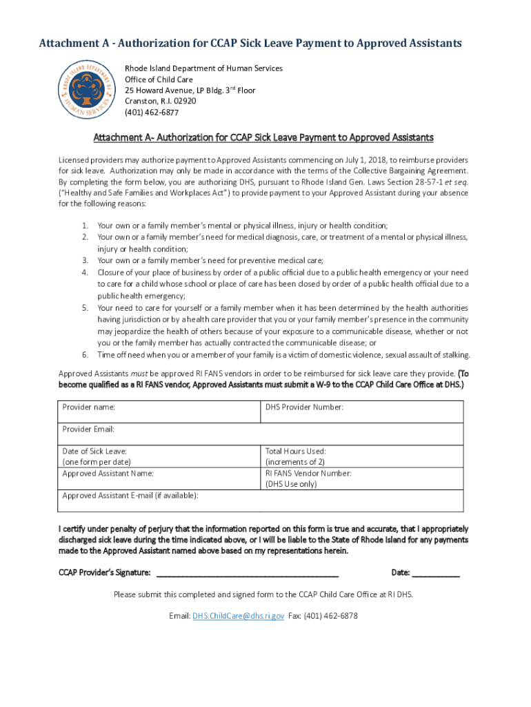 Fillable Online dhs ri dhs.ri.govmedia561CCAP Payment Request Form - RI ...