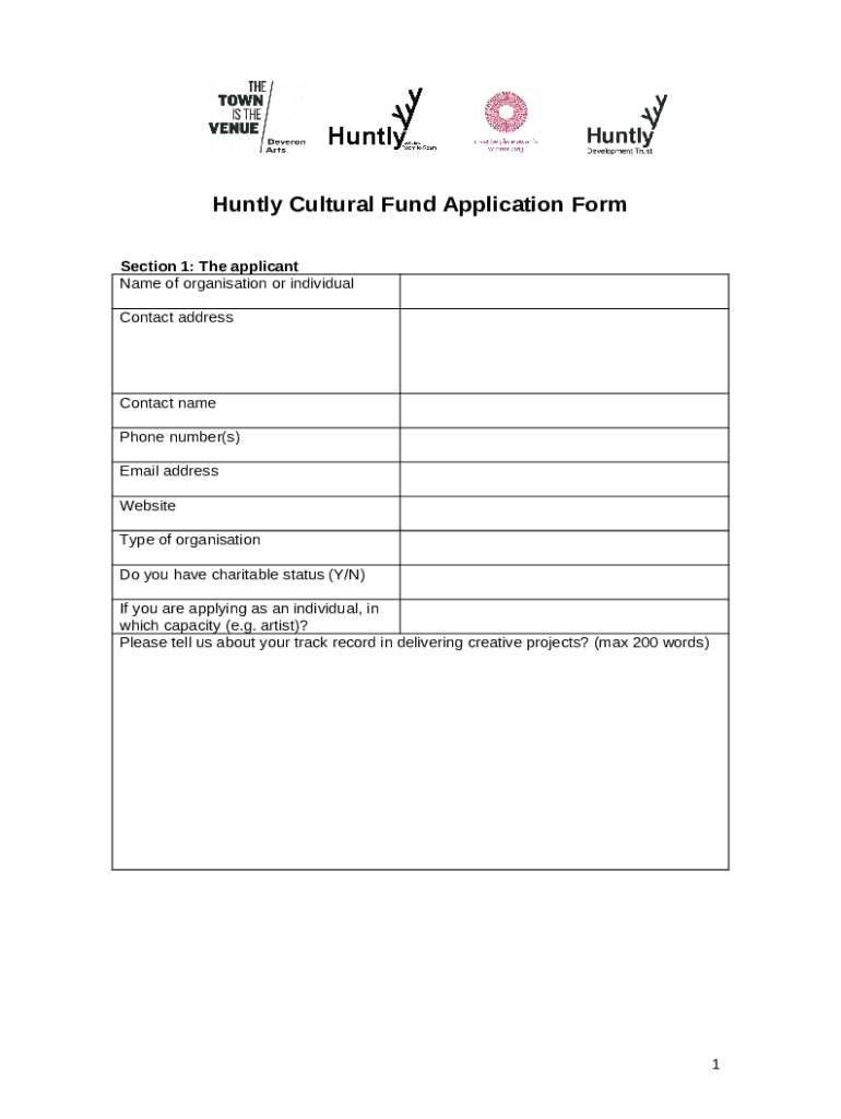 huntly.netuploadsfilesHuntly Cultural Fund Application Doc Template ...
