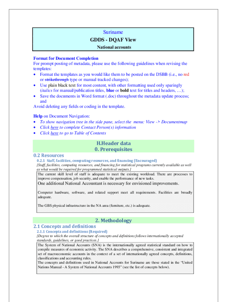 Fillable Online GDDS DQAF Category Templates - statistics-suriname.org ...