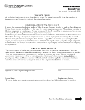 Fillable Online www.cda.orgfinancial-agreement-and-consent-formFinancial Agreement and Consent ...