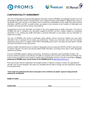 Fillable Online PROMIS User Request Form Fax Email Print - pdfFiller