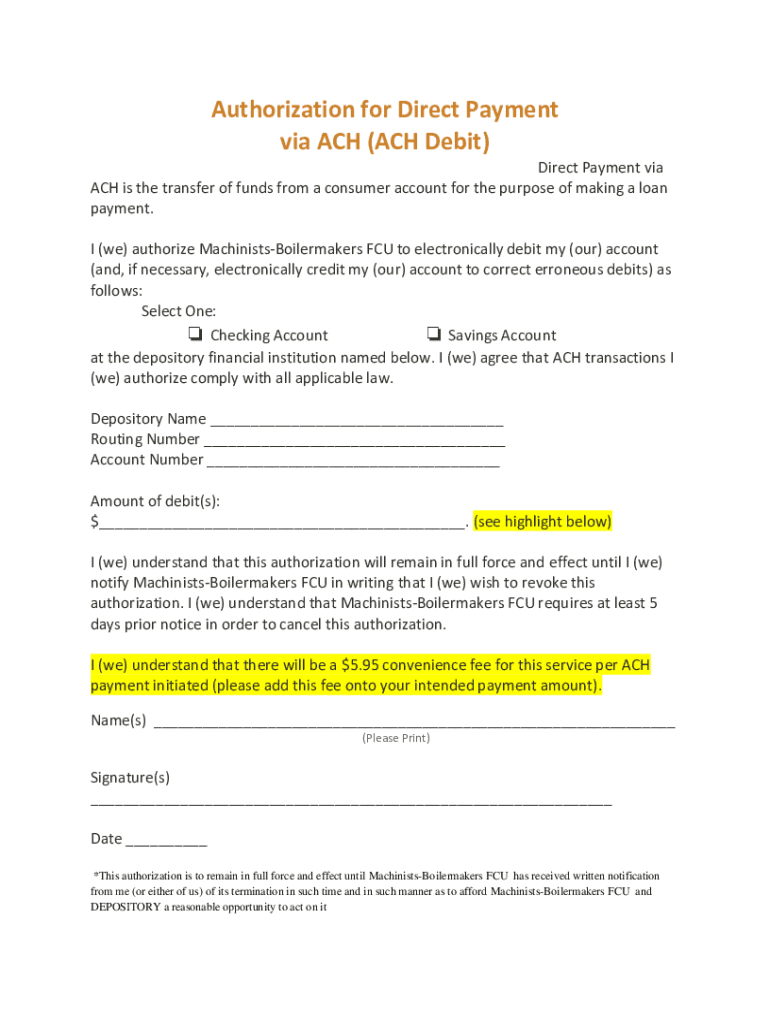 Fillable Online www.centexcitizenscu.comPDFs201806ACHPaymentCONSUMER AUTHORIZATION FOR DIRECT ...