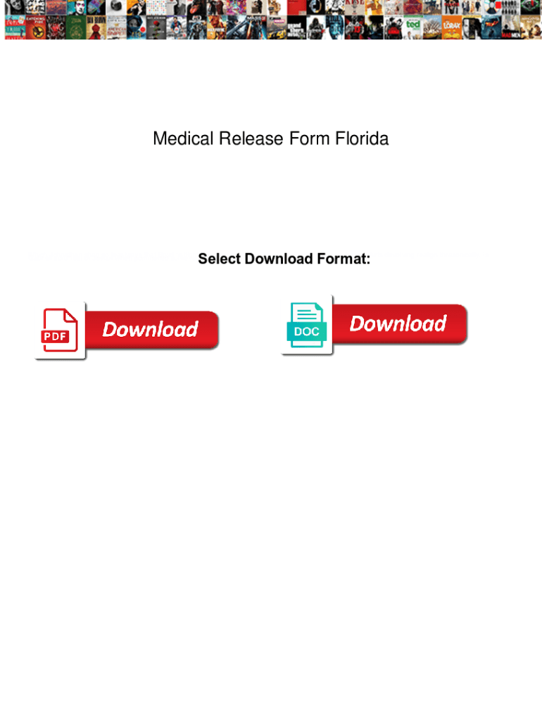 Fillable Online Medical Release Form Florida. Medical Release Form ...
