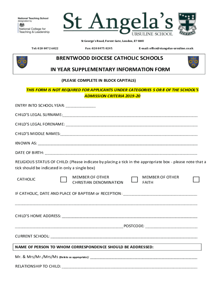 Fillable Online St Georges Road, London, E7 8HU - Residents, Businesses ...