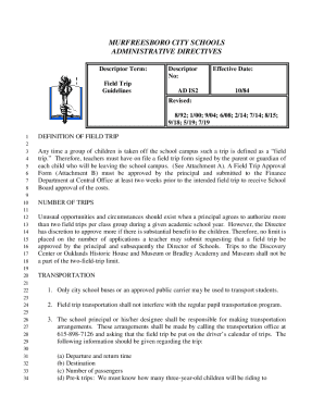 Fillable Online ADMINISTRATIVE DIRECTIVES Fax Email Print - pdfFiller
