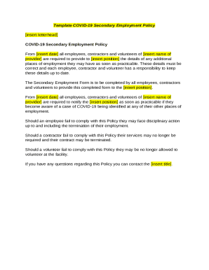 Secondary Employment Policy - victoriaplains.wa.gov.au Doc Template ...