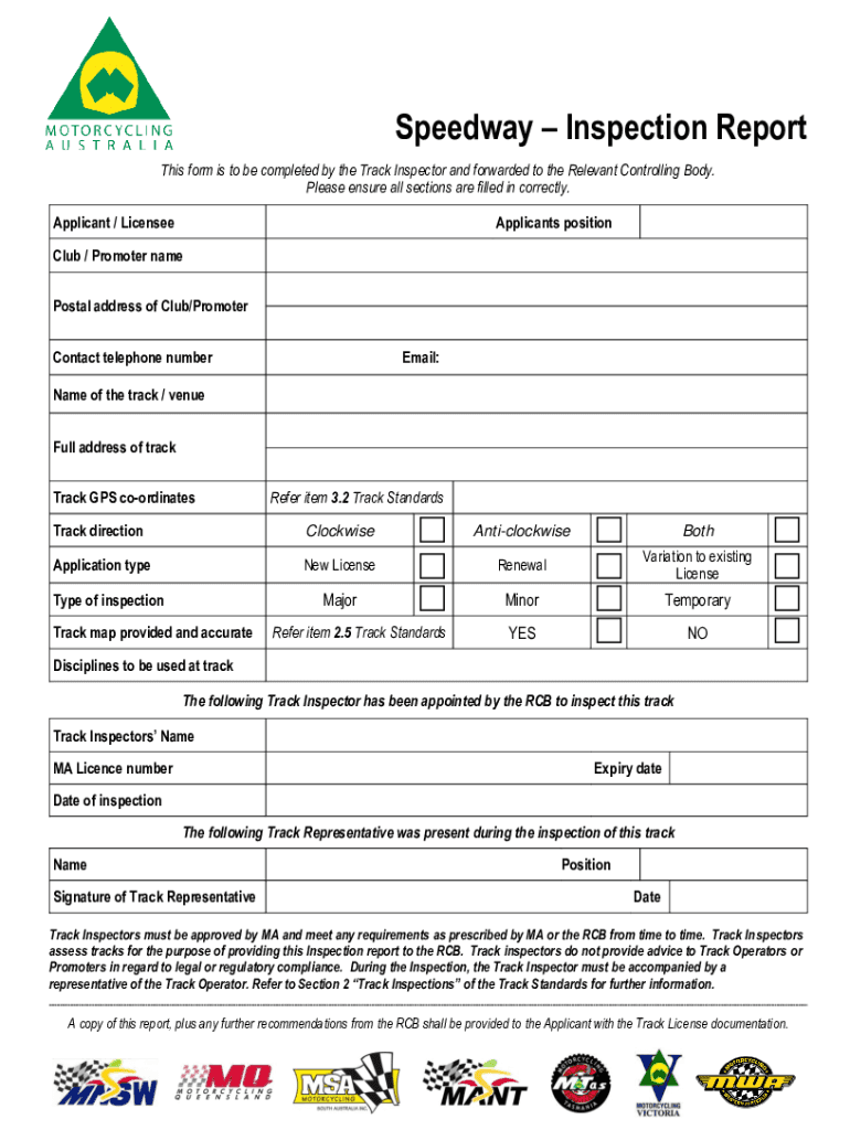Fillable Online Vehicle Inspection Form, Checklist, PDF ...