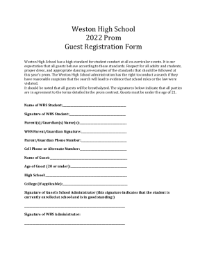 Fillable Online westonps.orgwp-contentuploadsWeston High School 2022 ...