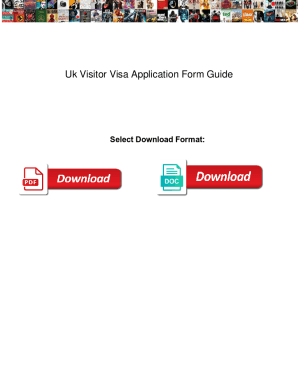 Fillable Online Uk Visitor Visa Application Form Guide. Uk Visitor Visa ...