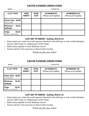 Fillable Online info.visionaryprogress.comeaster-flower-order ...