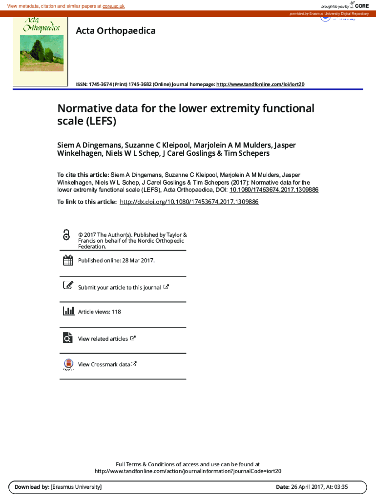 Fillable Online core.ac.uk download pdfscale (LEFS) Normative data for ...