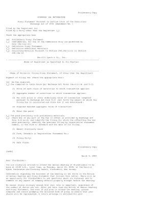 Fillable Online investor.bankofamerica.com regulatory-and-otherMerrill Lynch Proxy Statements ...