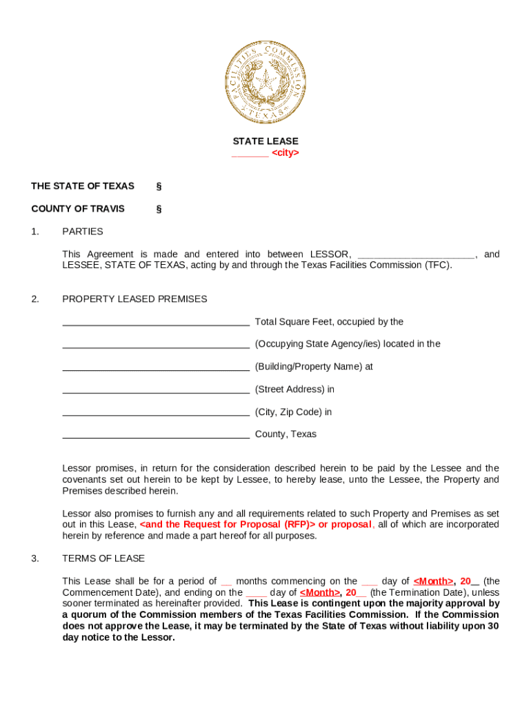 Travis Texas Landlord Tenant Lease Co-Signer Agreement Doc Template ...