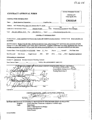 Fillable Online (Contract Management Use only) CONTRACTAPPROVALFORM ...