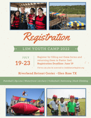 Fillable Online Fill - Free fillable Youth Programs Registration PDF ...