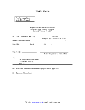 TM-16 - ipo gov Doc Template | pdfFiller