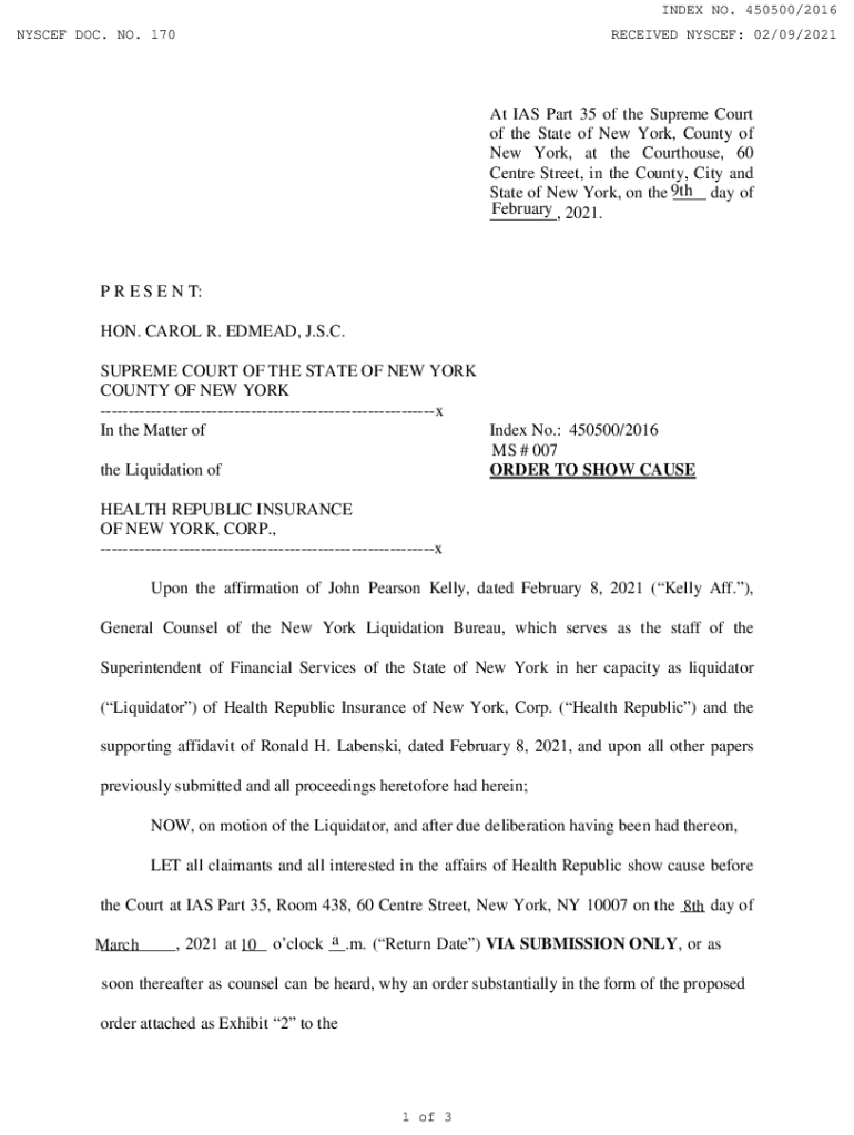 Fillable Online www.formalu.com forms 67973Order to Show Cause State ...