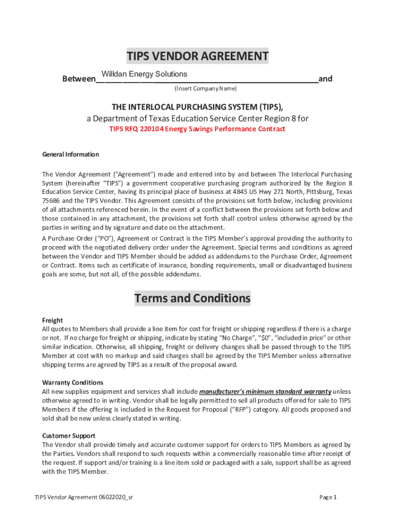 Fillable Online The Interlocal Purchasing System (TIPS) is ... - TIPS ... Fillable Online The Interlocal Purchasing System (TIPS) is ... - TIPS ...