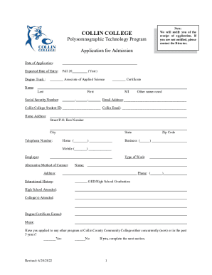 Fillable Online www.collin.edusleep2023 PolysomnographyNote: COLLIN ...