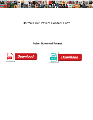 Fillable Online Dermal Filler Patient Consent Form. Dermal Filler ...