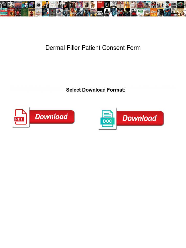 Fillable Online Dermal Filler Patient Consent Form. Dermal Filler ...