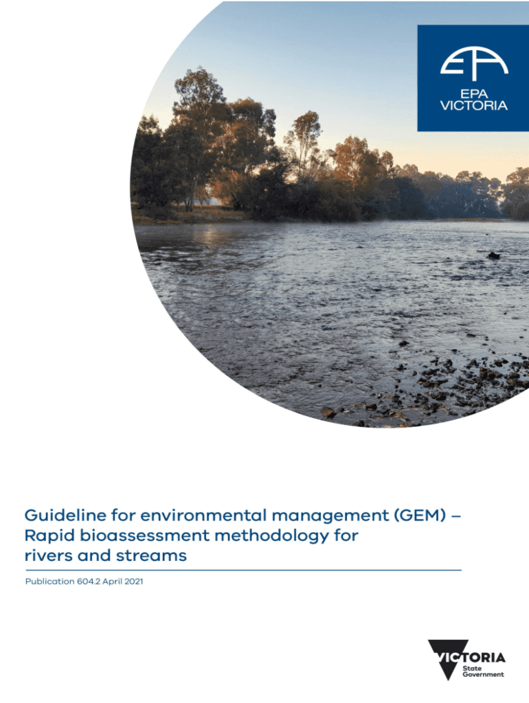 Fillable Online www.epa.vic.gov.aufilespublicationsRapid bioassessment ...