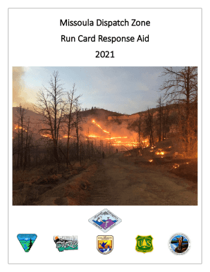 Fillable Online gacc nifc Missoula Dispatch Zone Run Card Response Aid ...