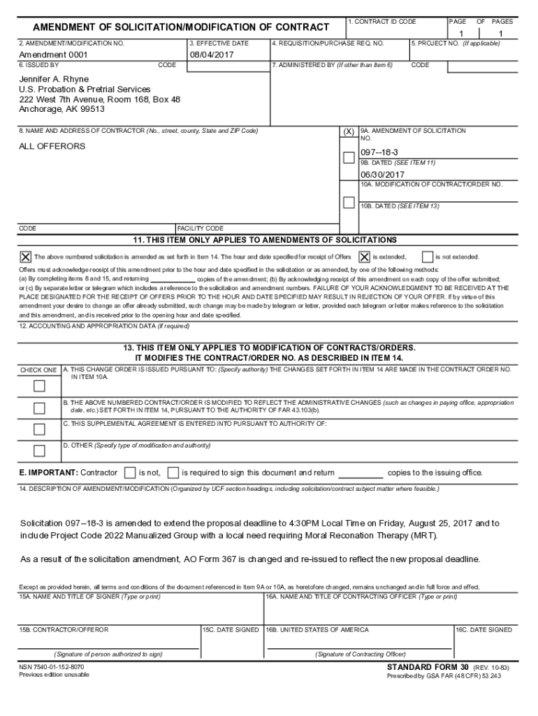Fillable Online www.dla.milPortals104AMENDMENT OF SOLICITATION ...