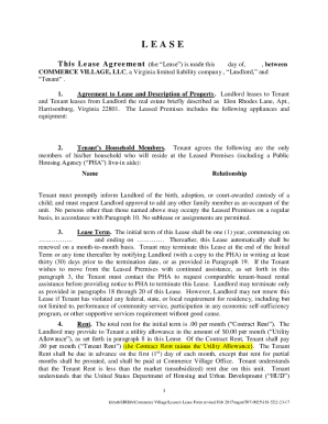 Fillable Online Free Rental / Lease Agreement TemplatesPDFWORDLease ...