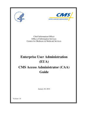 Fillable Online EUA CAA Guide. CMS EUA Guide Fax Email Print - pdfFiller