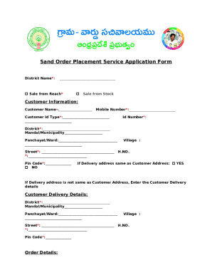 www.pdffiller.com569151427--Sand-OrderGet the free Sand Order Placement ...