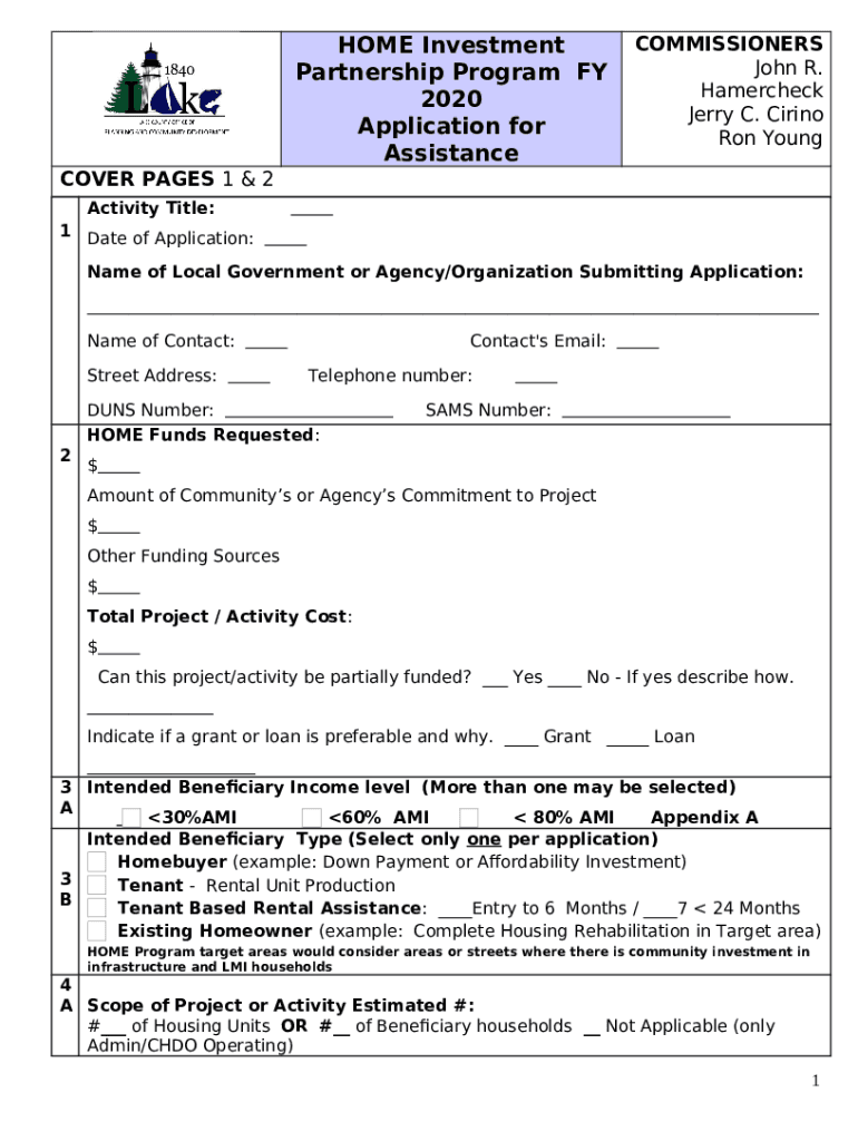 Lake County, Ohio - FY 2008 - HOME Program Application Doc Template ...
