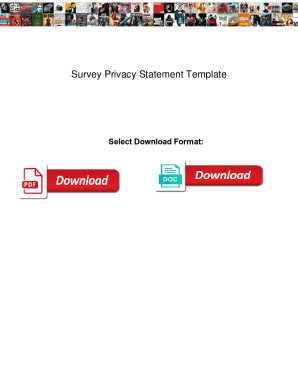 Fillable Online Survey Privacy Statement Template - Service First USA ...