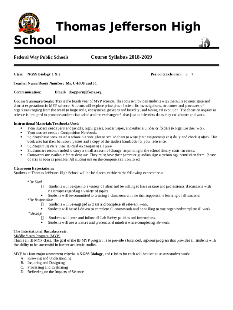 Class:NGSS Biology 1 & 2Period (circle one):37 Doc Template | pdfFiller