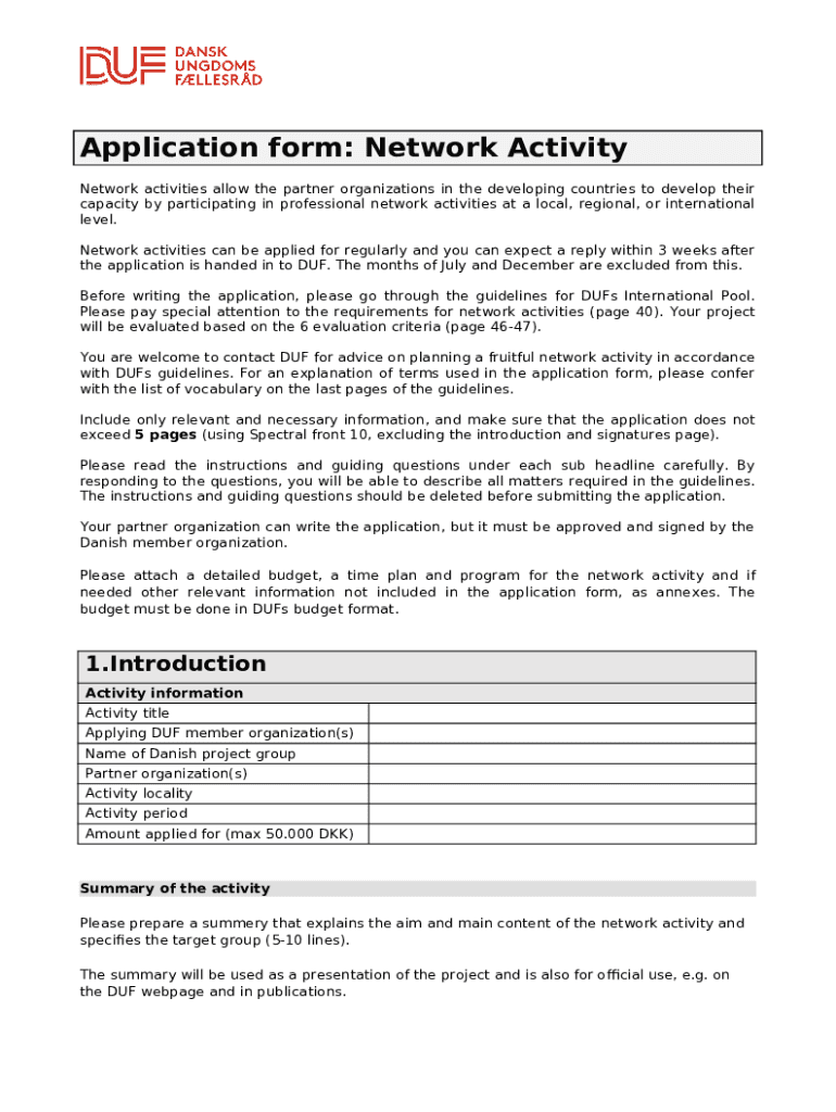 Application : Partnership project Doc Template | pdfFiller