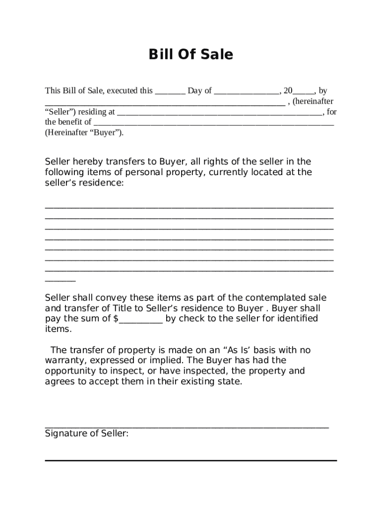 fill.ioBill-of-Sale-af02f3f8Fill - Bill of Sale Doc Template | pdfFiller