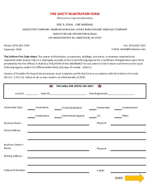 Fillable Online www.northhanovertwp.comFire MarshalFire SafetyFire ...