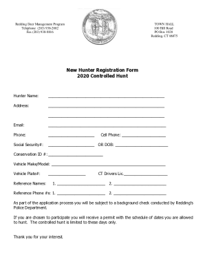 Fillable Online docslib.orgreturning-hunter-application-formReturning Hunter Application Form ...