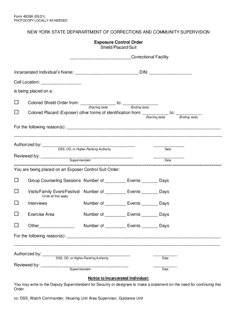 Fillable Online doccs ny doccs.ny.govdirectives4937DNEW YORK STATE ...